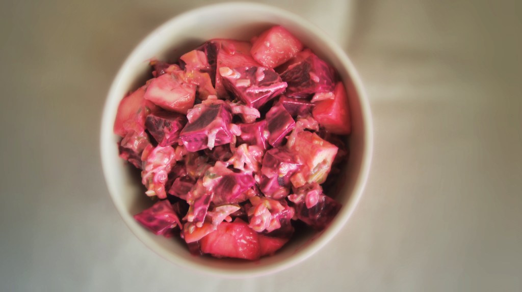 Salade d’automne aux pommes et betteraves – Recette de base