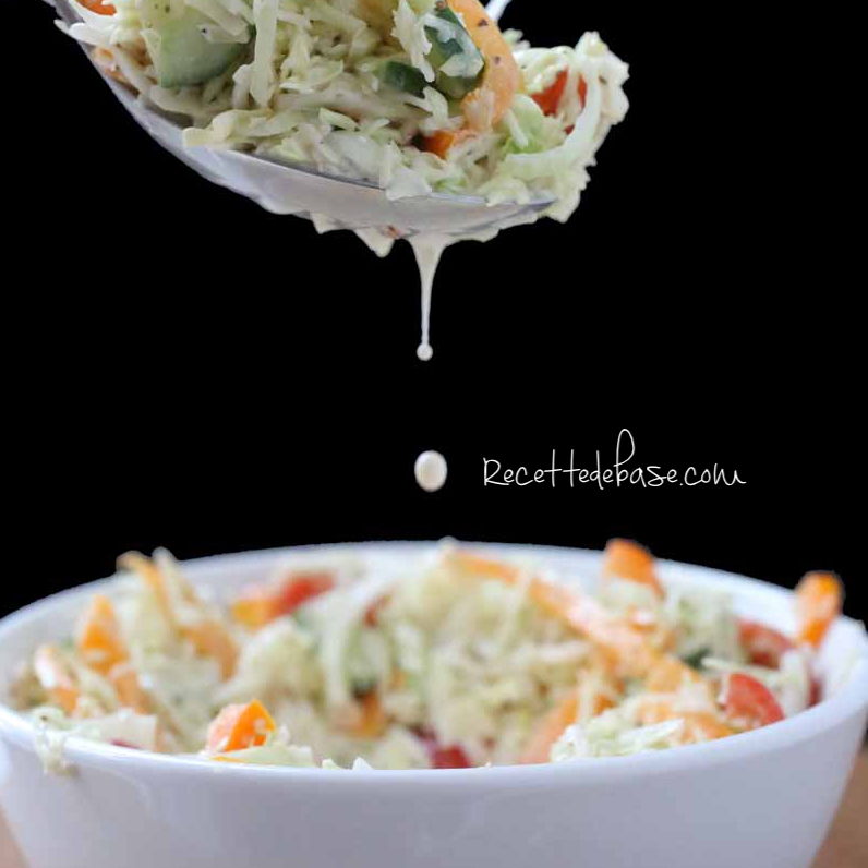 Salade de chou traditionnelle – Recette de base